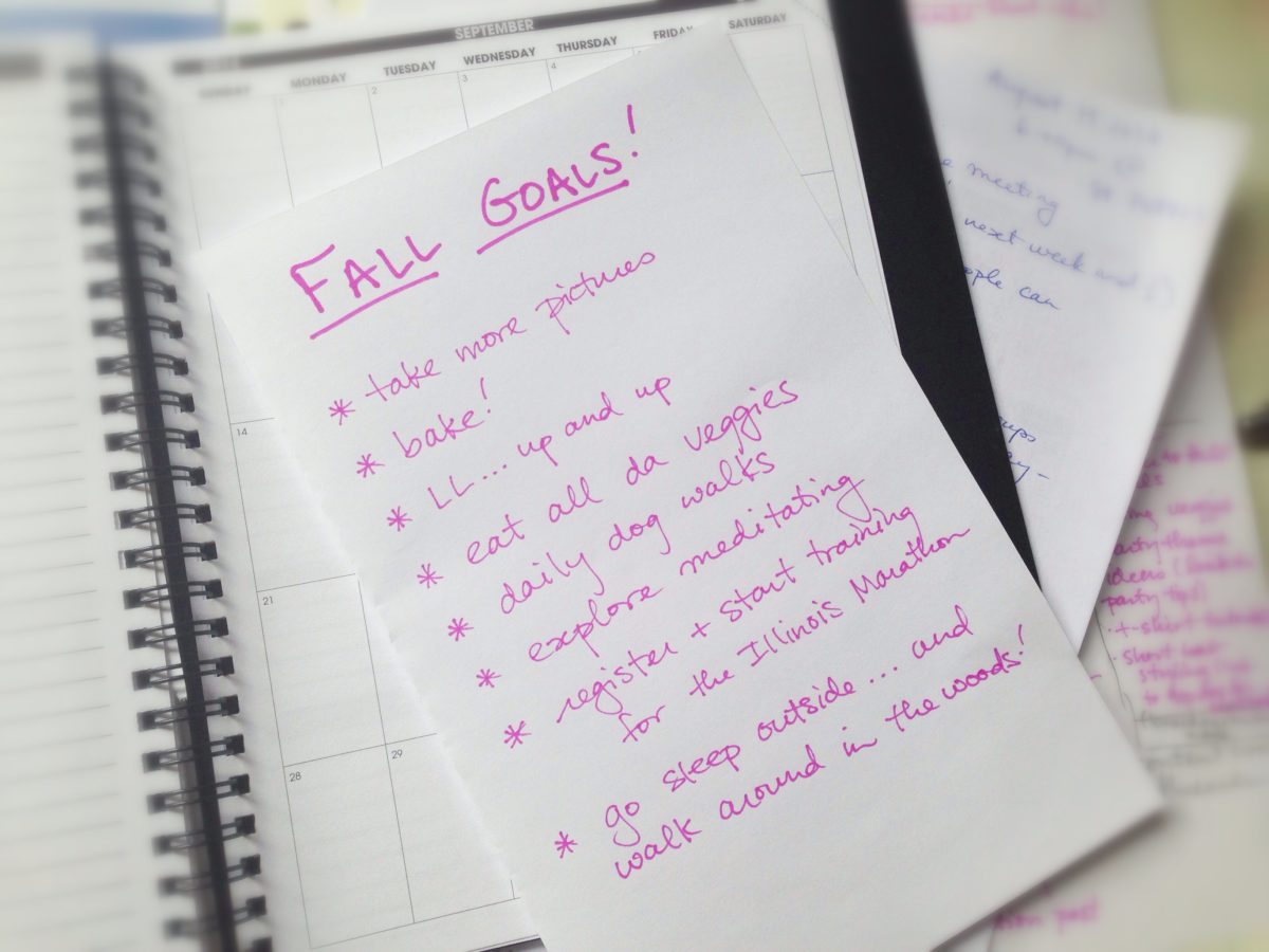 End To Summer Goals, Setting Fall Goals - Cactus Cancer Society